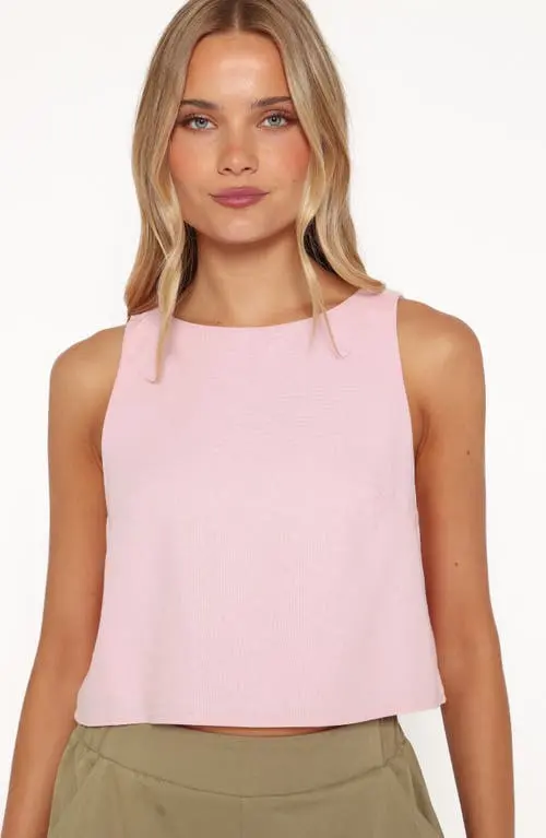 PETAL & PUP Madison Linen Blend Cropped Tank