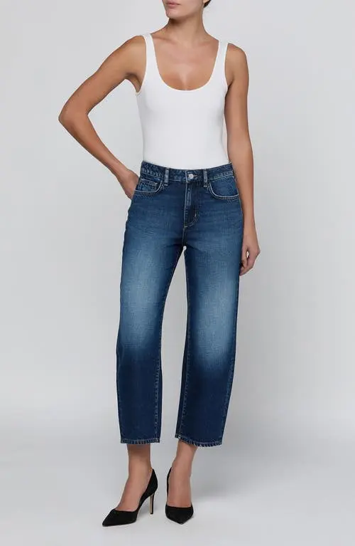 L'AGENCE Mallis High Waist Bow Leg Jeans - Prado
