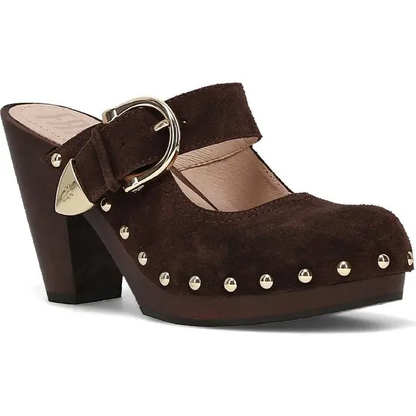 THE FRYE COMPANY Cindy Buckle Clog - Chocolate
