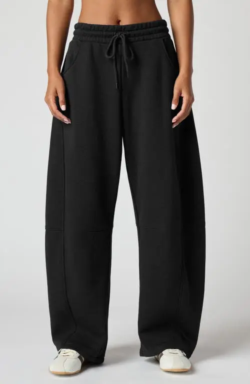 FLORENCE BY MILLS Barrel Leg Sweatpants - Black
