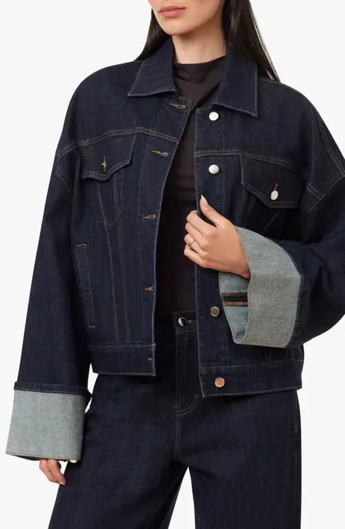Habitual Cuffed Denim Trucker Jacket - Rinse