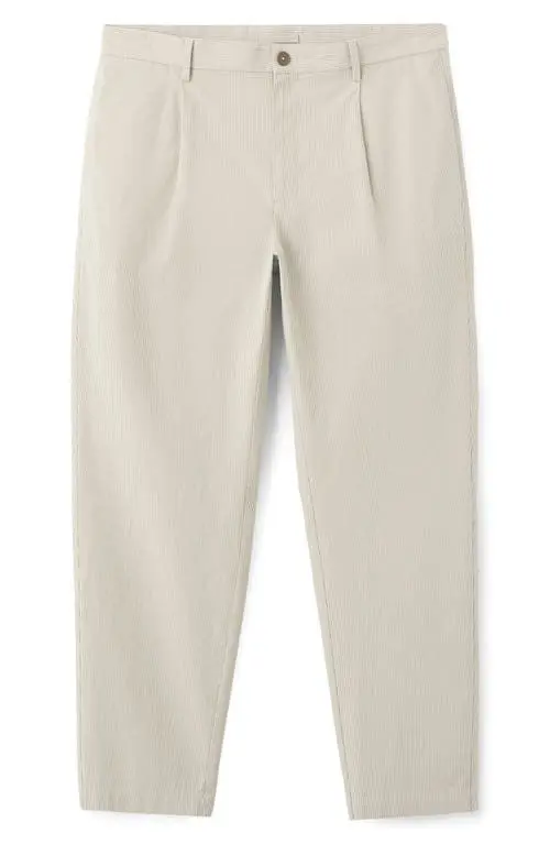 Mango Tonal Stripe Relaxed Fit Pants