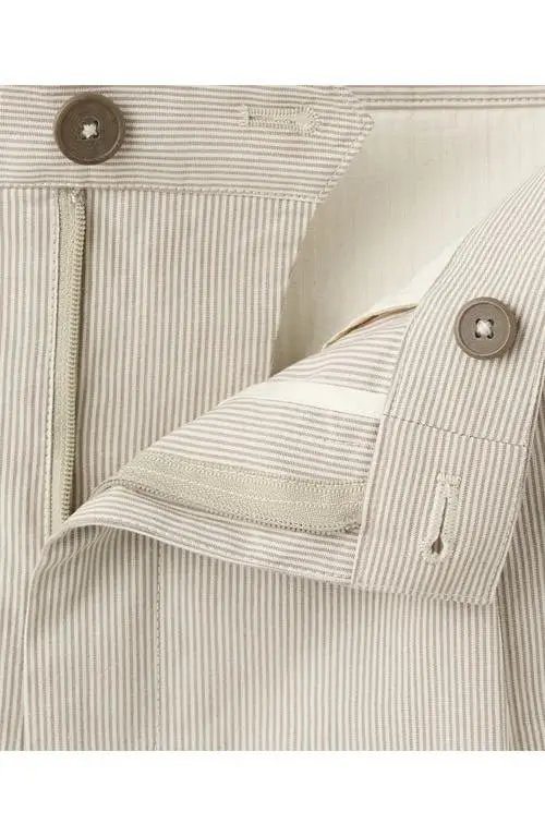Mango Tonal Stripe Relaxed Fit Pants