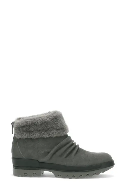 BARETRAPS Nuri Faux Fur Trim Cold Weather Bootie - Dark Grey