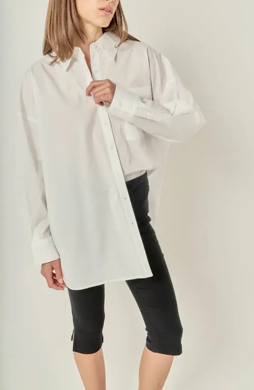 English Factory Oversize Button-up Shirt - White