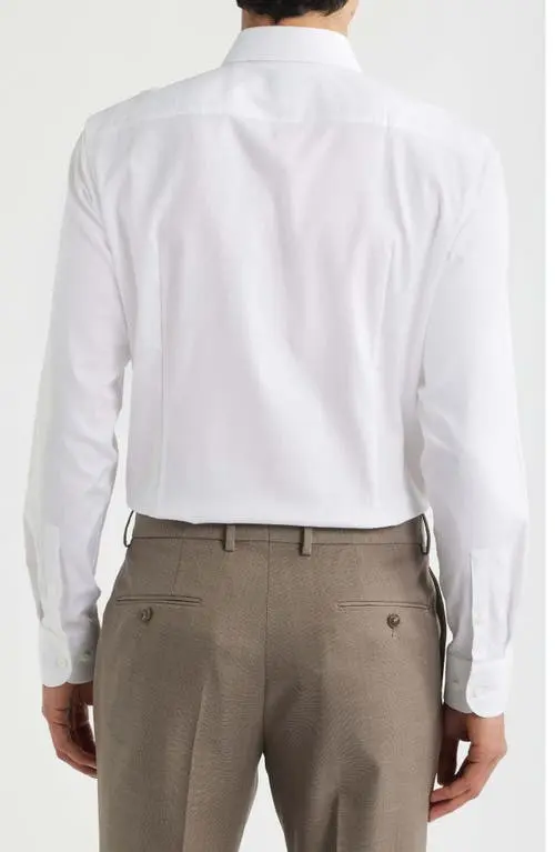 BOSS Hank Slim Fit Stretch Cotton Dress Shirt - White