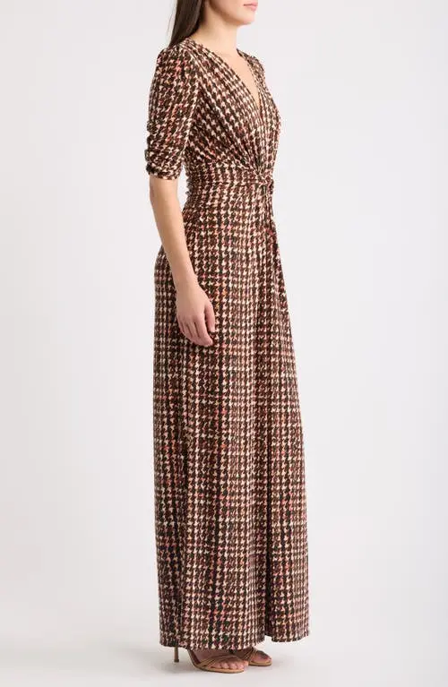 Vince Camuto Twist Front Wide Leg Jumpsuit