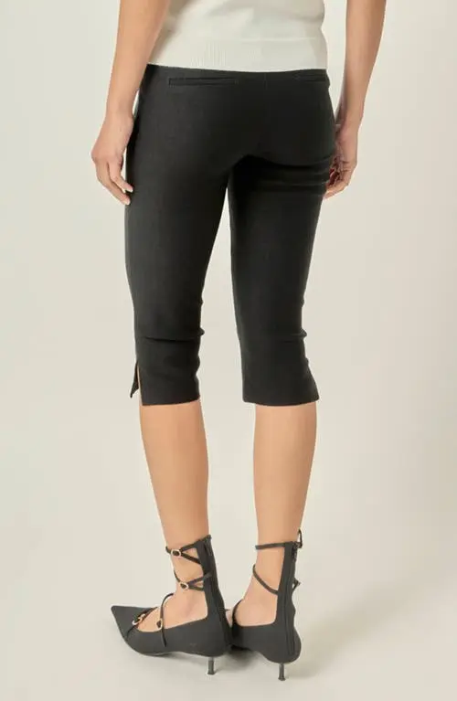 English Factory Side Slit Capri Pants