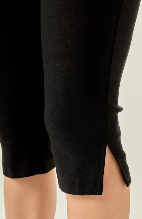 English Factory Side Slit Capri Pants