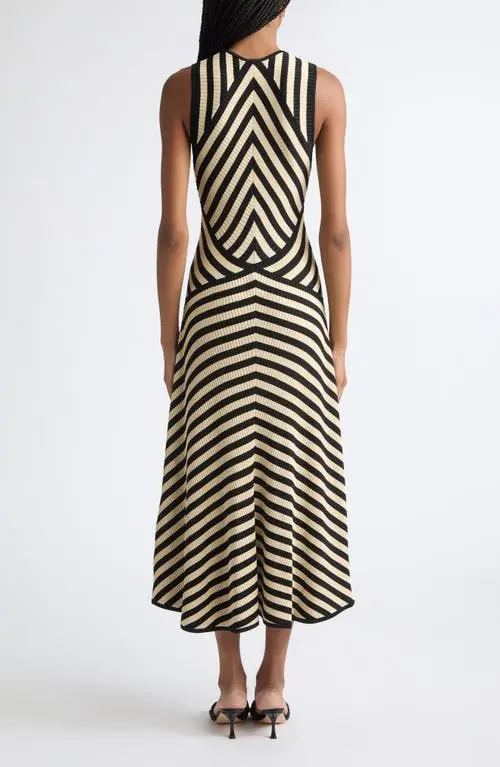 Zimmermann Valiant Deco Stripe Rib Sweater Dress