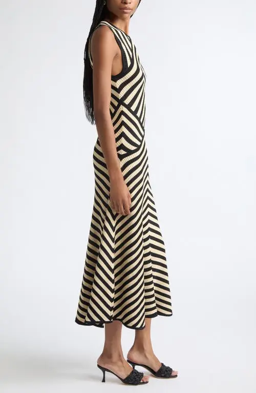 Zimmermann Valiant Deco Stripe Rib Sweater Dress