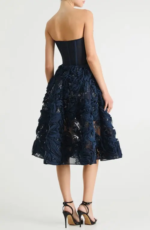 HELSI Strapless Embellished Cocktail Dress