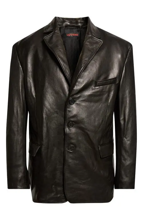 LU'U DAN Leather Blazer