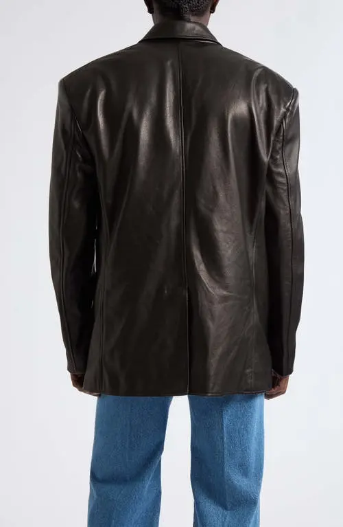 LU'U DAN Leather Blazer