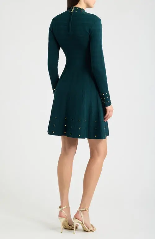 Vince Camuto Stud Ottoman Long Sleeve Sweater Dress