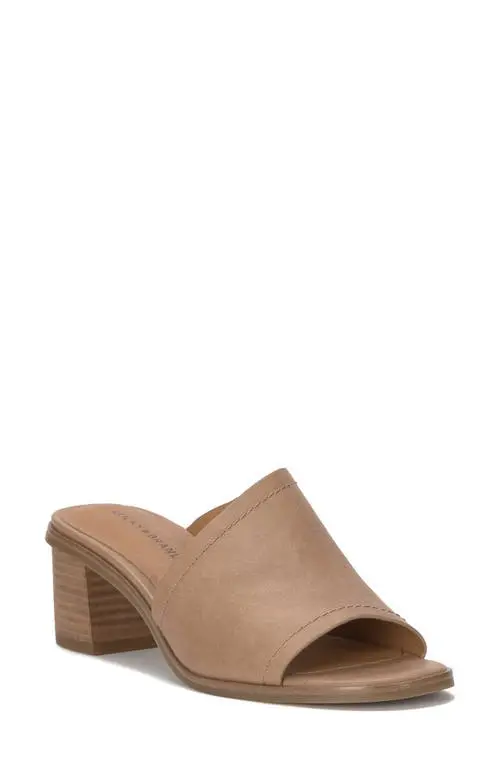 Lucky Brand Lerkie Block Heel Sandal - Latte