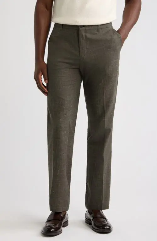 BOSS Genius Slim Fit Wool And Linen Trousers