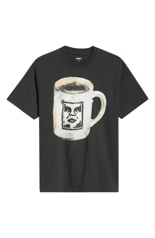 Obey Coffee Cup Graphic T-shirt