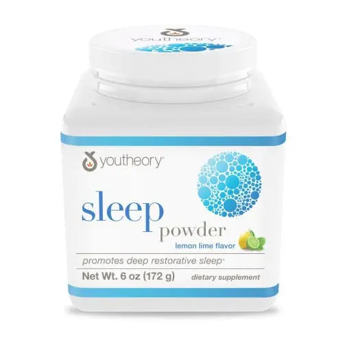 YOUTHEORY Sleep Nighttime Relaxation Powder Supplement Lemon-lime 6 Oz - None