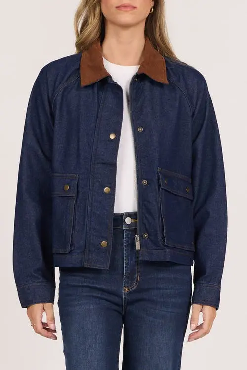 DEAR JOHN Weston Barn Jacket With Contrast Collar