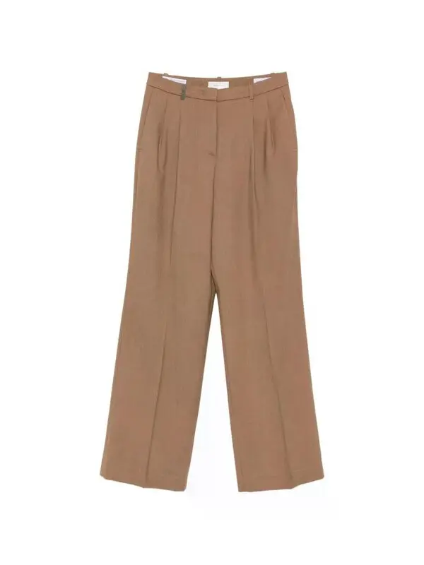 Peserico Pleated Straight-leg Trousers