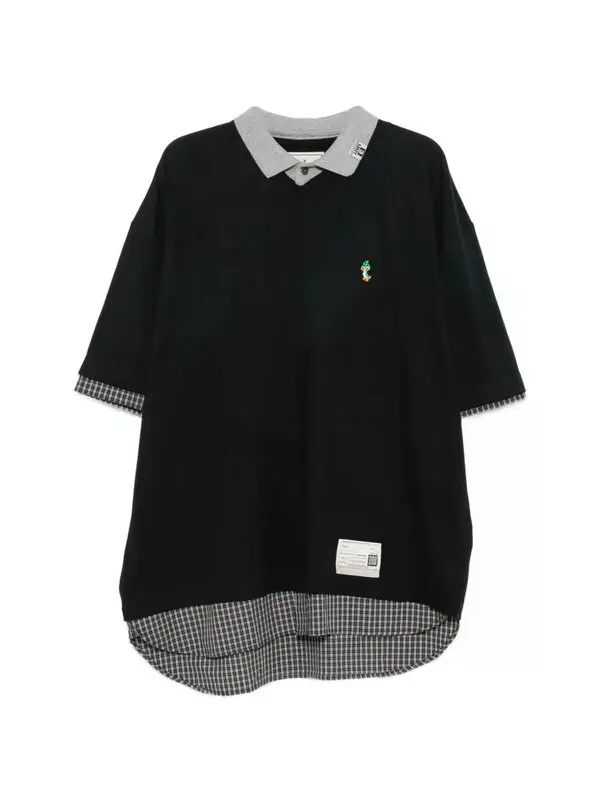 Mihara Yasuhiro Layered-design Logo-patch T-shirt