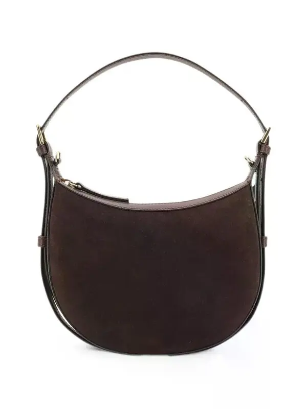 ATP ATELIER Mini Silea Suede-panelled Curved Shoulder Bag