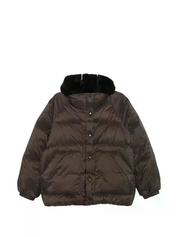 YVES SALOMON Quilted Hooded Jacket