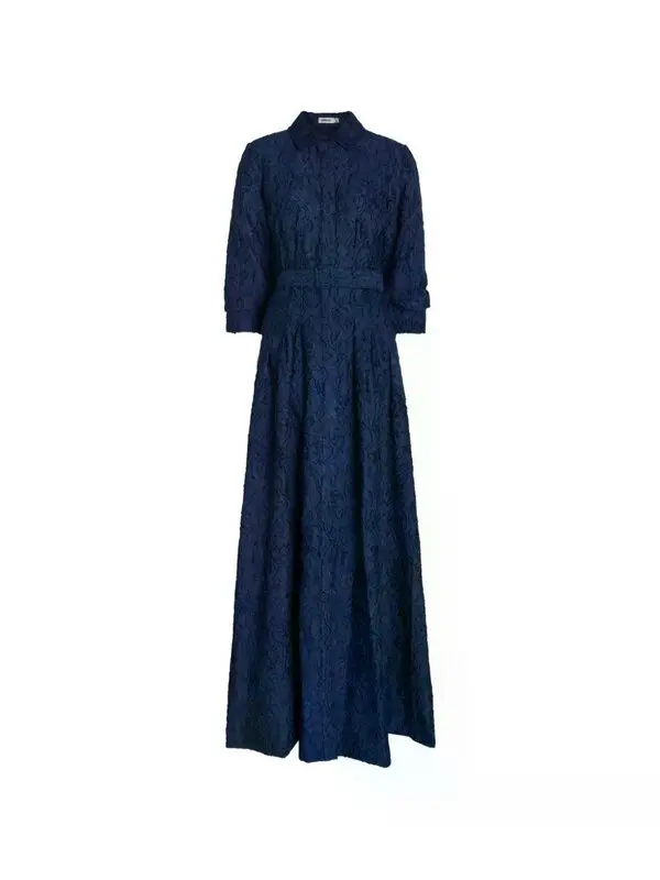 Simkhai Courtney Jacquard-effect Belted Maxi Dress