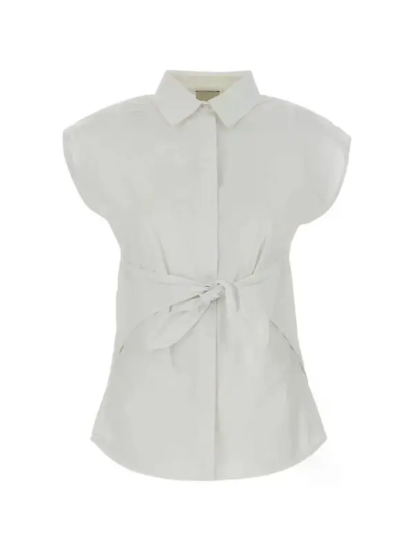 Calvin Klein Tie-waist Poplin Shirt