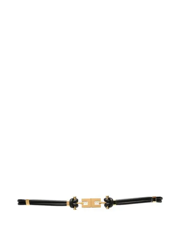 Elisabetta Franchi Logo Plaque Knotted Belt