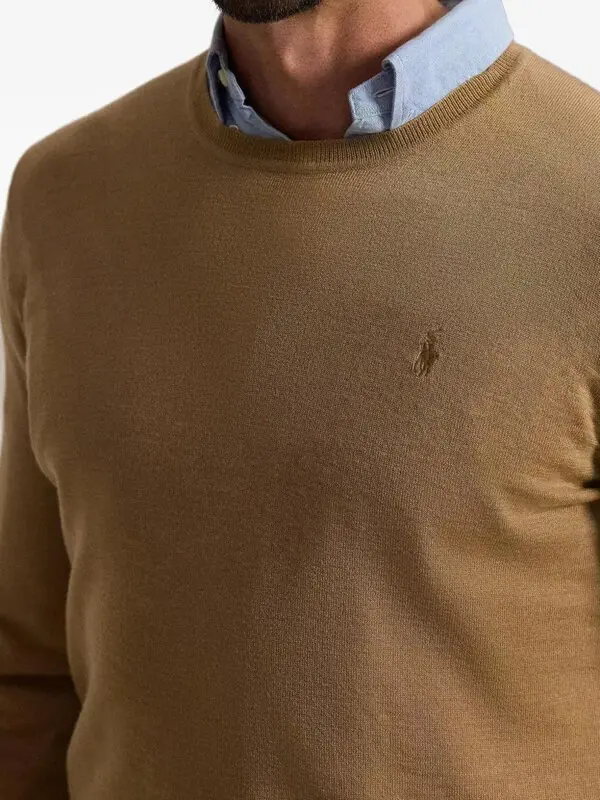 Polo Ralph Lauren Logo-embroidered Sweater - Brown