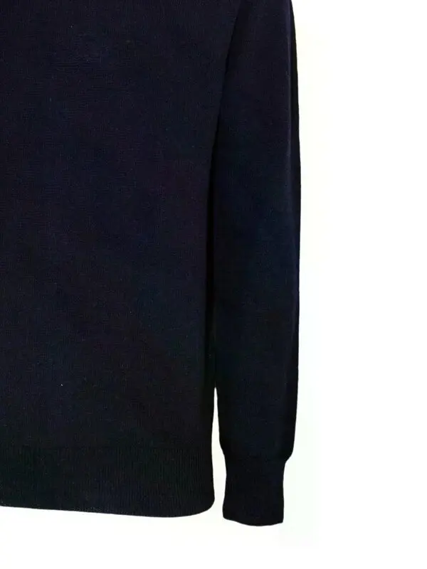 CRUCIANI Fine Knit Roll Neck Sweater - Blue