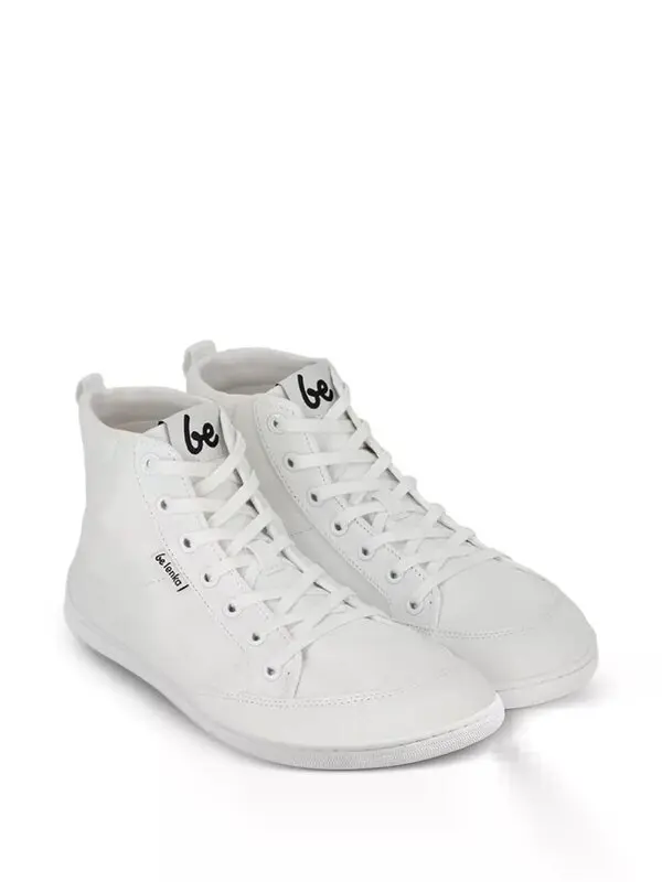 Be Lenka High-top Sneakers With Round Toe And Logo Detail - White