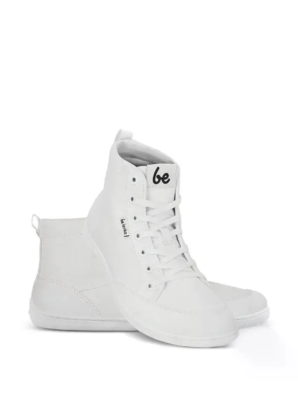 Be Lenka High-top Sneakers With Round Toe And Logo Detail - White