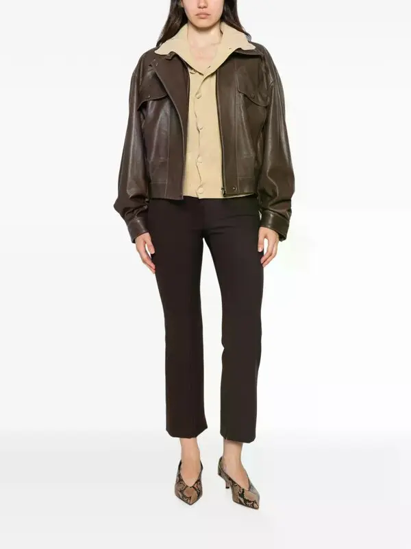 Peserico Seam-detail Side-slit Trousers