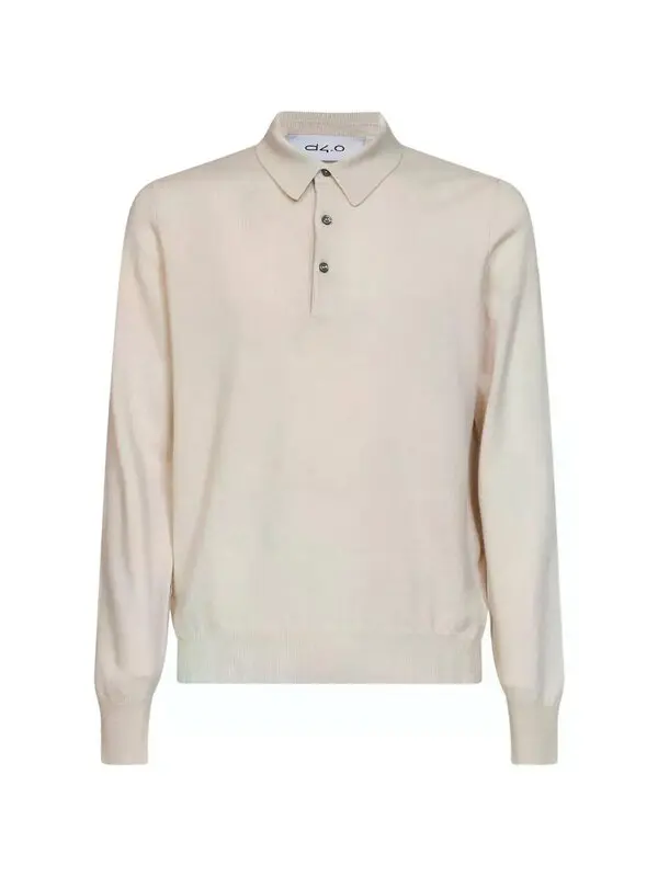 D4.0 Long-sleeve Knitted Polo Shirt