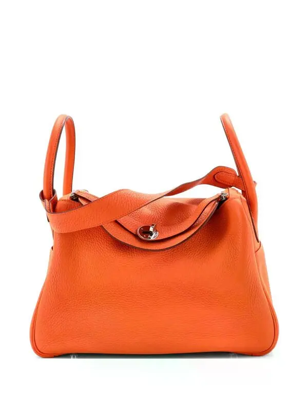 Hermès Lindy Bag Clemence 30 Shoulder Bag - Orange