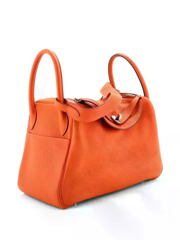 Hermès Lindy Bag Clemence 30 Shoulder Bag - Orange
