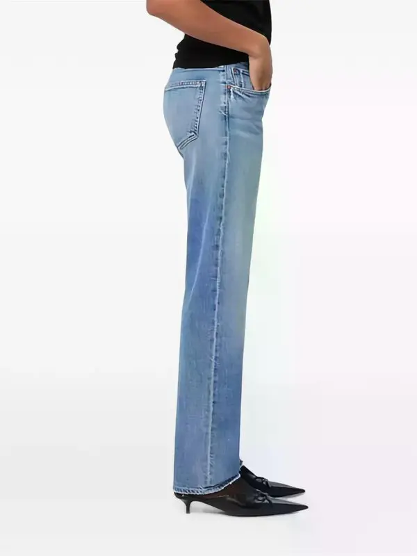 AGOLDE Low Rise Slim Faded-effect Jeans