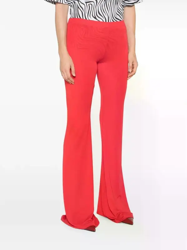 ALESSANDRO LEGORA Elasticated-waist Flared Trousers