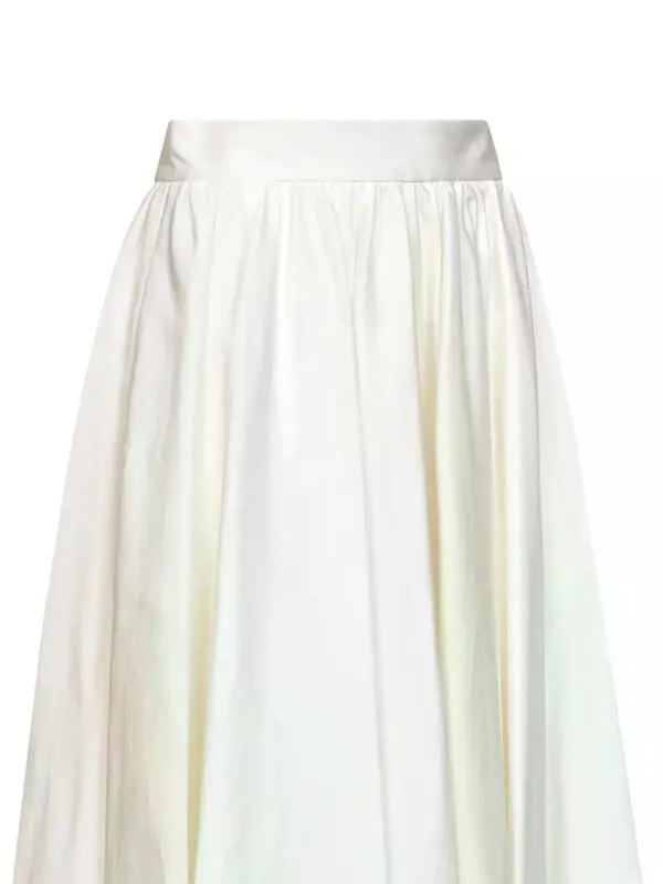 BLANCA VITA Gathered Pleated Midi Skirt