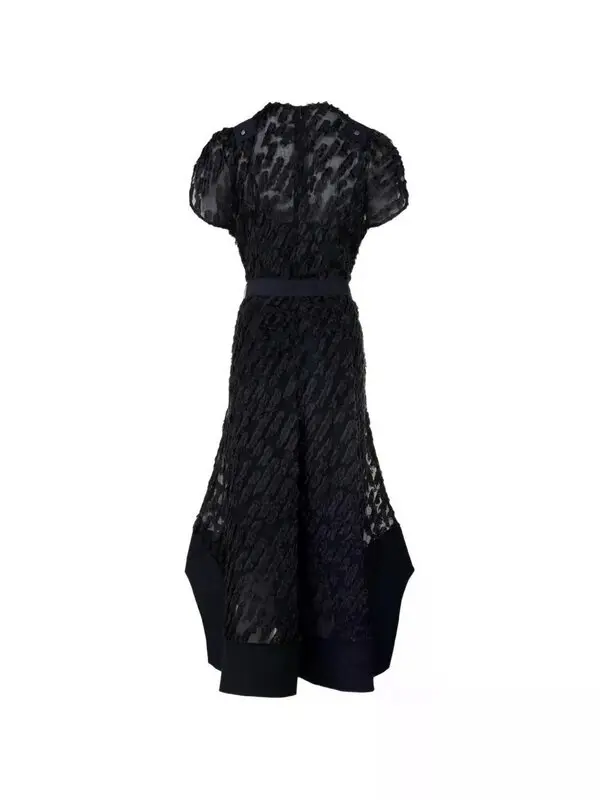 3.1 Phillip Lim Belted Textured-finish Midi Dress