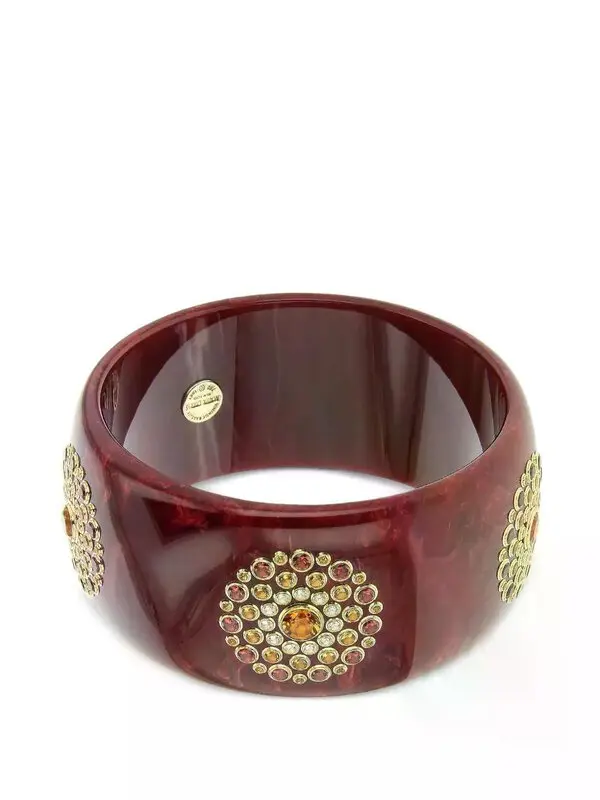 Mark Davis Multi-stone Bakelite Bangle