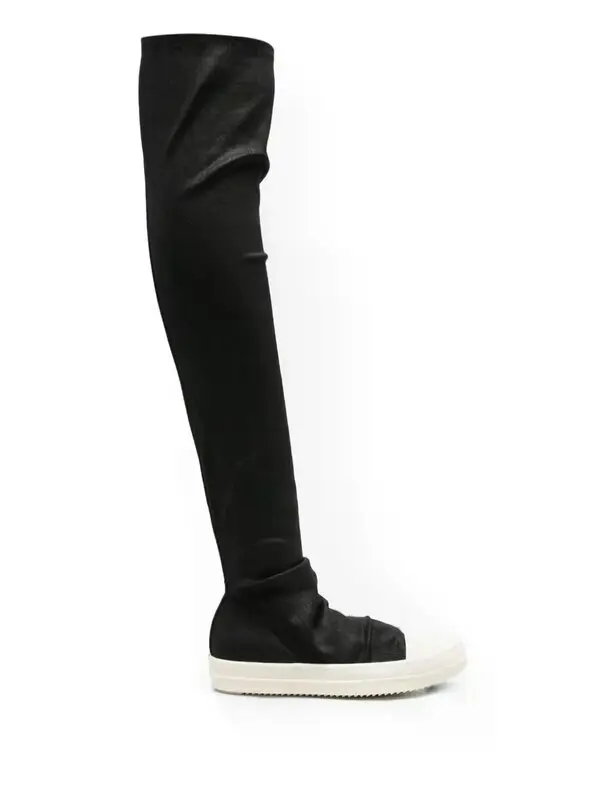 Rick Owens Toe-cap High-top Sneakers - Black