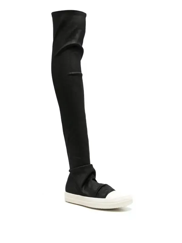 Rick Owens Toe-cap High-top Sneakers - Black