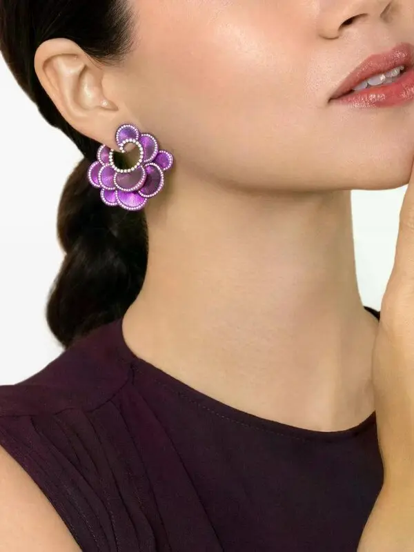 SABOO FINE JEWELS Elemento Diamond Scallop Earrings