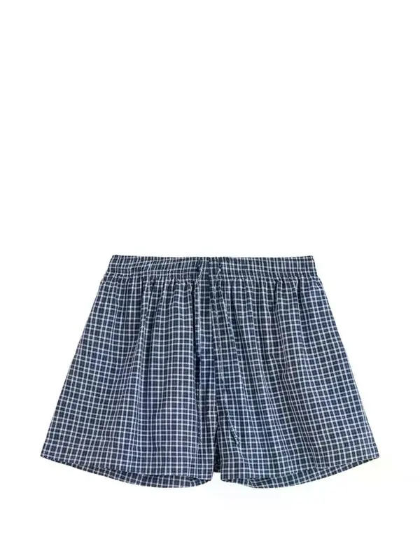 TEKLA Check-print Organic-cotton Pajamas - Blue
