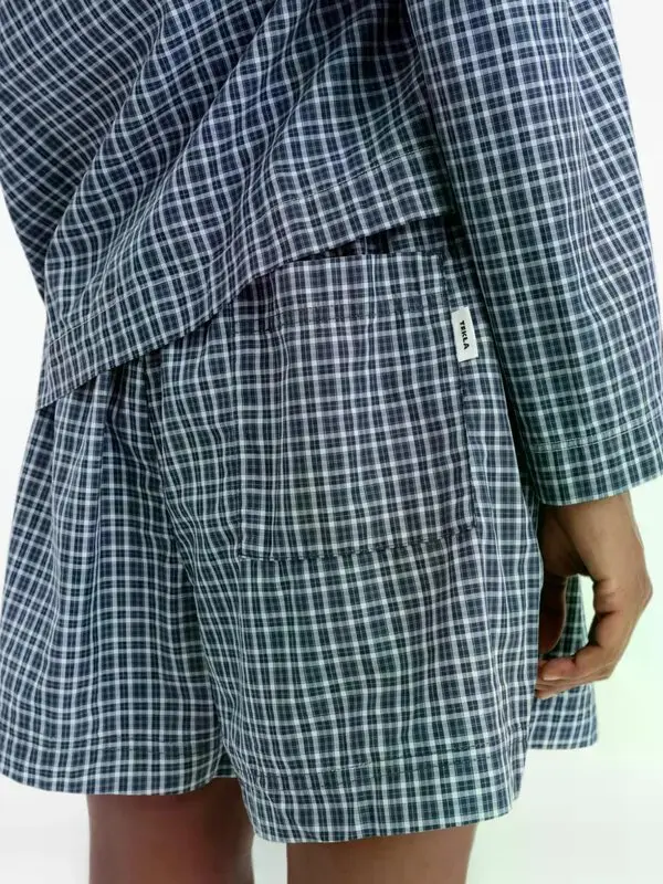 TEKLA Check-print Organic-cotton Pajamas