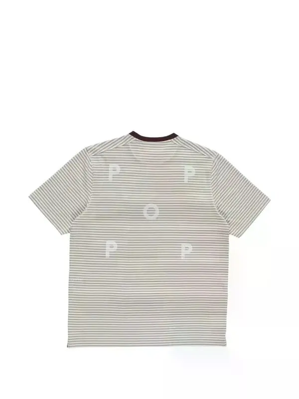 POP TRADING COMPANY Pop Striped Logo T-shirt